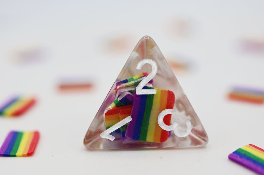 Rainbow Flag RPG Dice Set | Ludodist